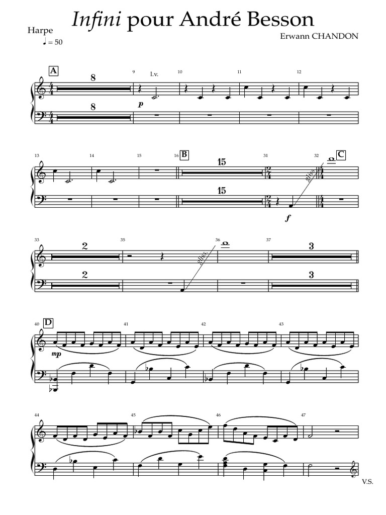 Infini pour André Besson - Harpe | PDF