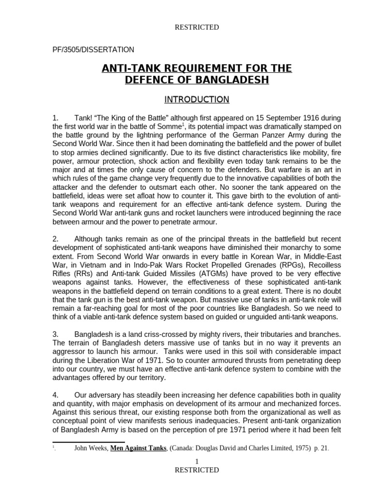 Tanks/Anti Tank Strategies – THE TACTICAL AND STRATEGIC VALUE OF TANKS ...