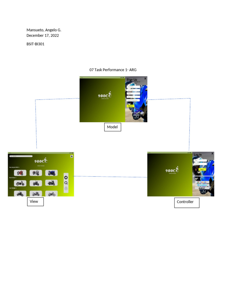 07 Task Performance 1 - ARG_Mansueto | PDF | Model–View–Controller | User Interface