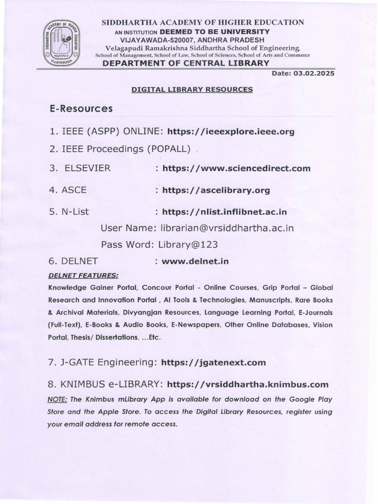Digital Library Resources 2025 Scanned Copies PDF | PDF | Digital Library | Libraries