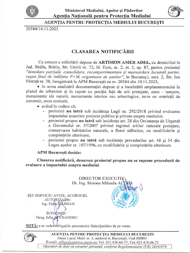 Acord de Mediu | PDF