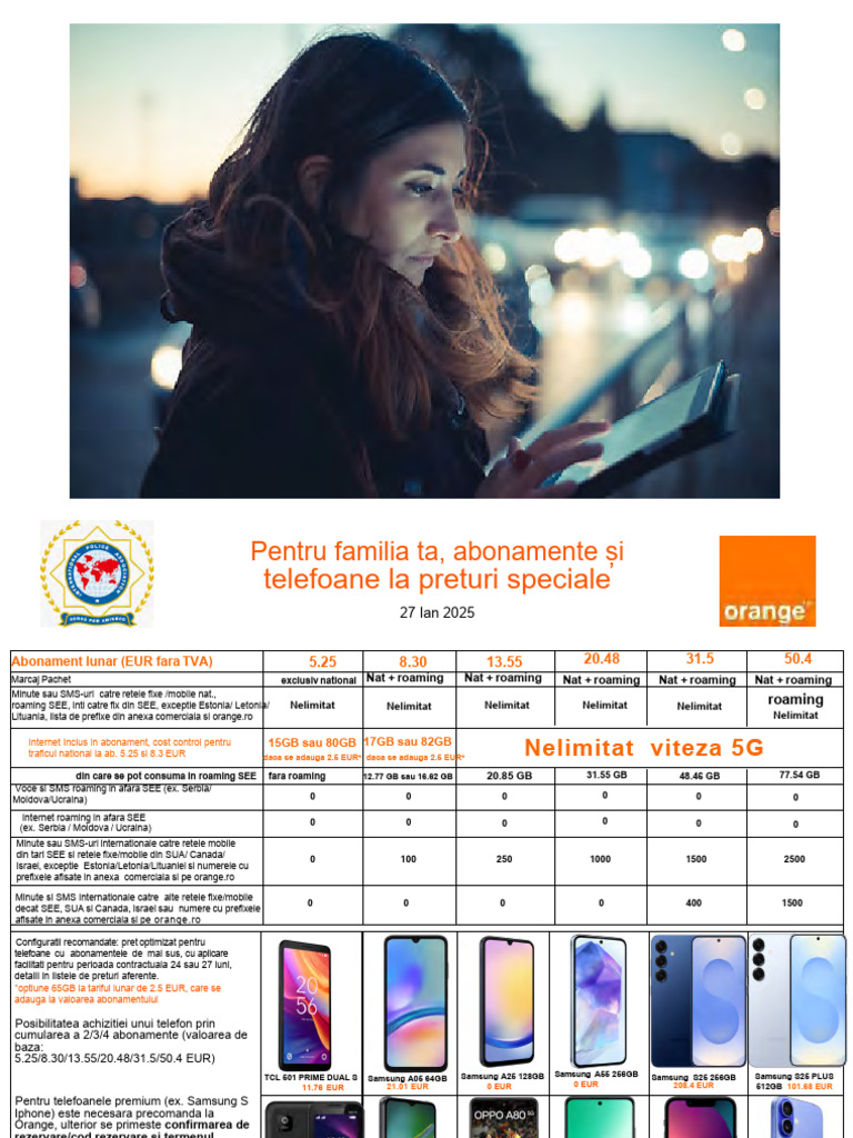 Oferte Abonamente și Telefoane Orange | PDF | Mobile Phones | Smartphone