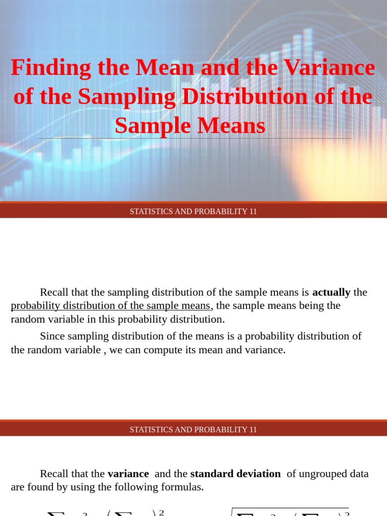 2.-Finding-the-Mean-and-the-Variance-of-the-Sampling-Distribution-of-the-Sample-Means | PDF ...