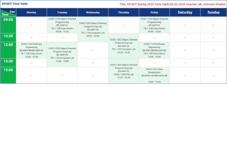 TimeTable (1) (19) | PDF