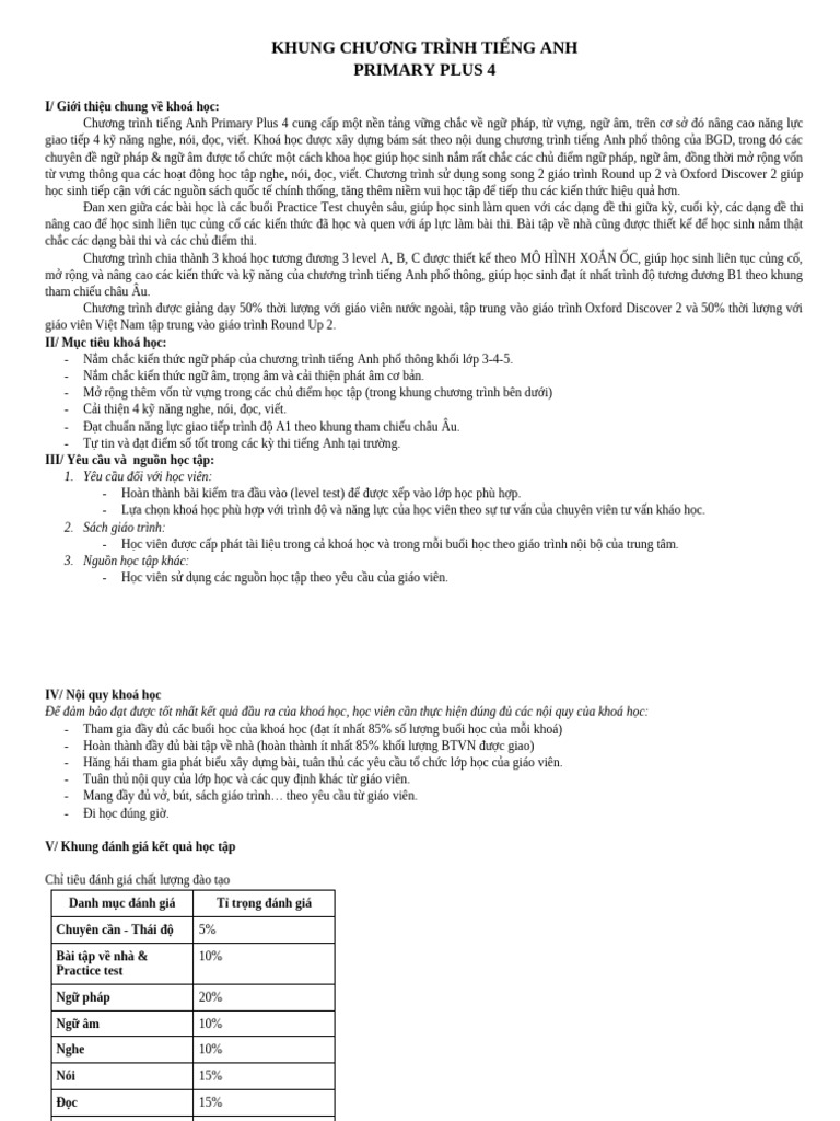 Primary Plus 4 | PDF