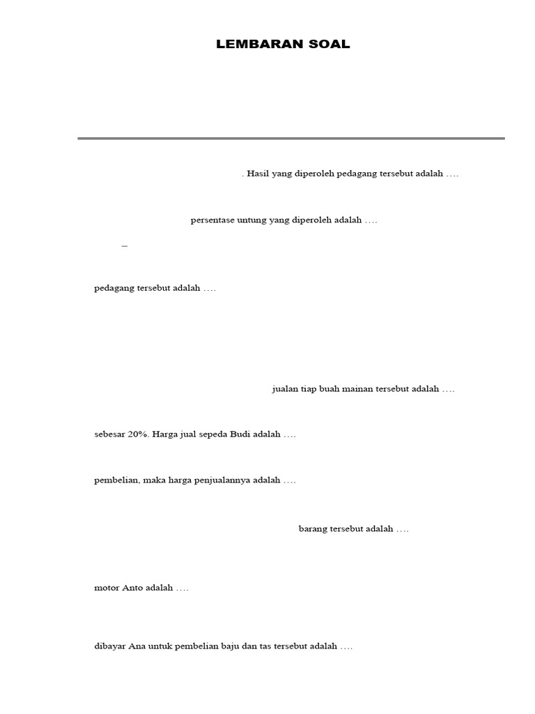 slh_soal_AritmatikaSosial | PDF