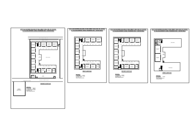 Maa Ambay Girl School DRG Plan - DWG 2004-Model | PDF