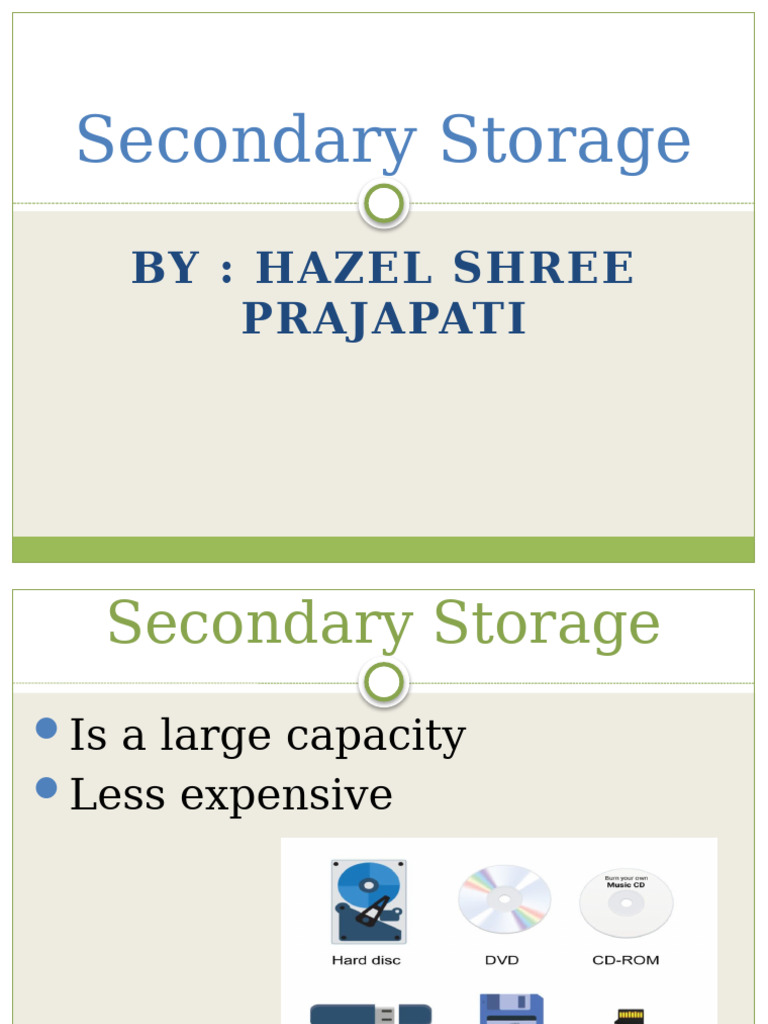 Secondary Storage | PDF