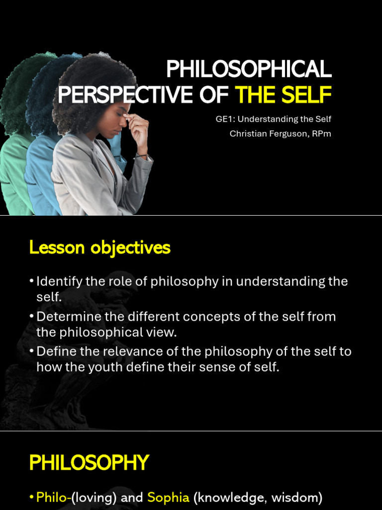 Lesson 2 Philosopical Perspective of The Self | PDF | Soul | Philosophy ...