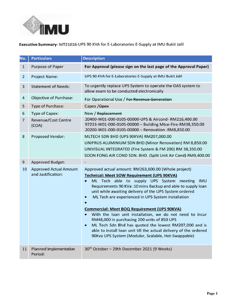Approval Paper Ups | PDF