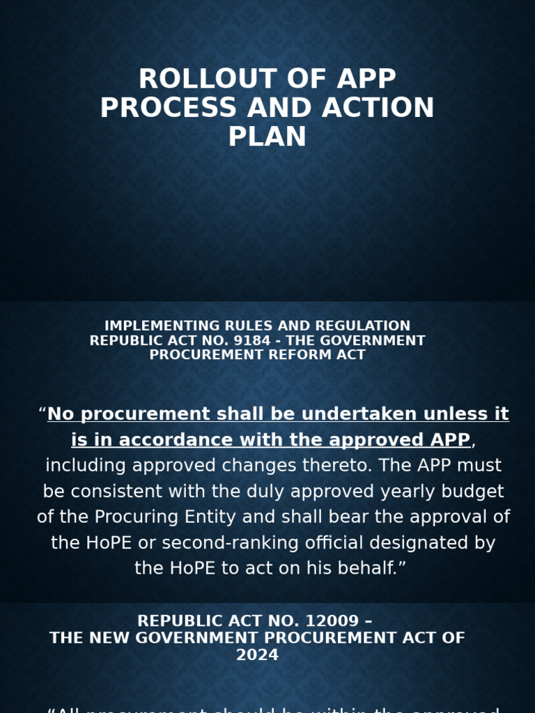 Rollout of App Process and Action Plan | PDF | Life Cycle Assessment ...