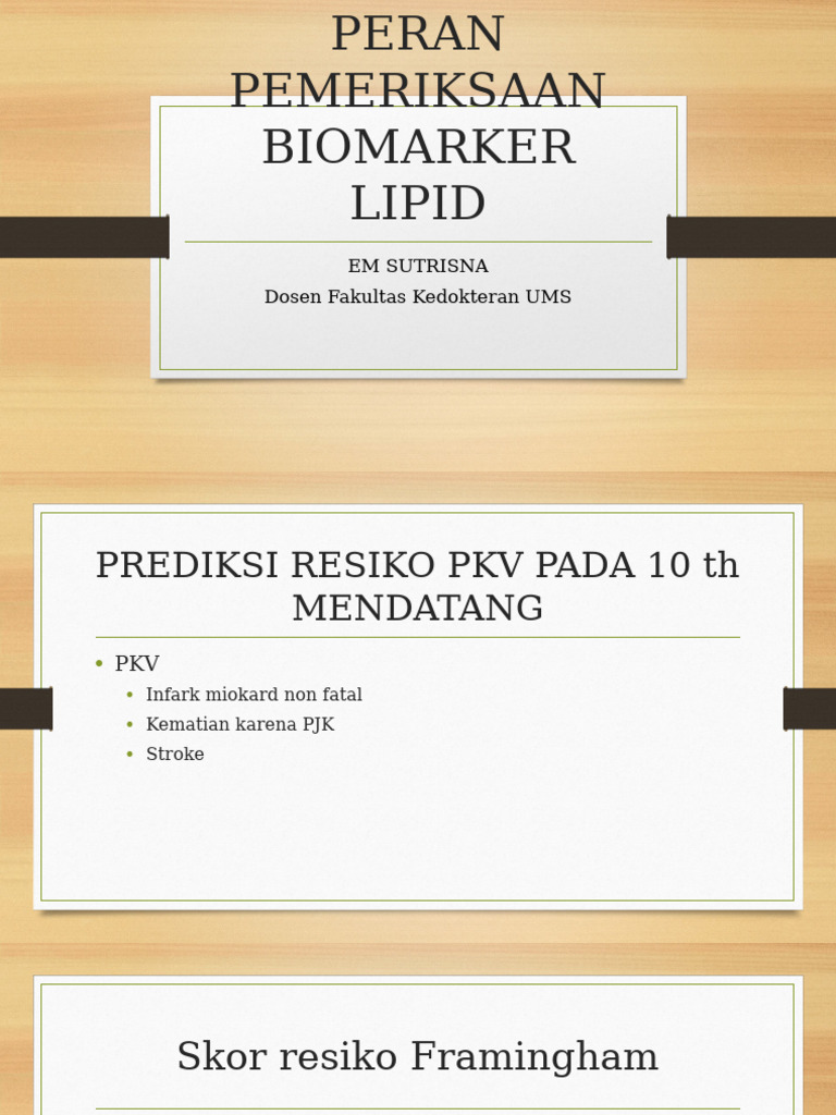 Prediksi Risiko PKV dengan Biomarker | PDF