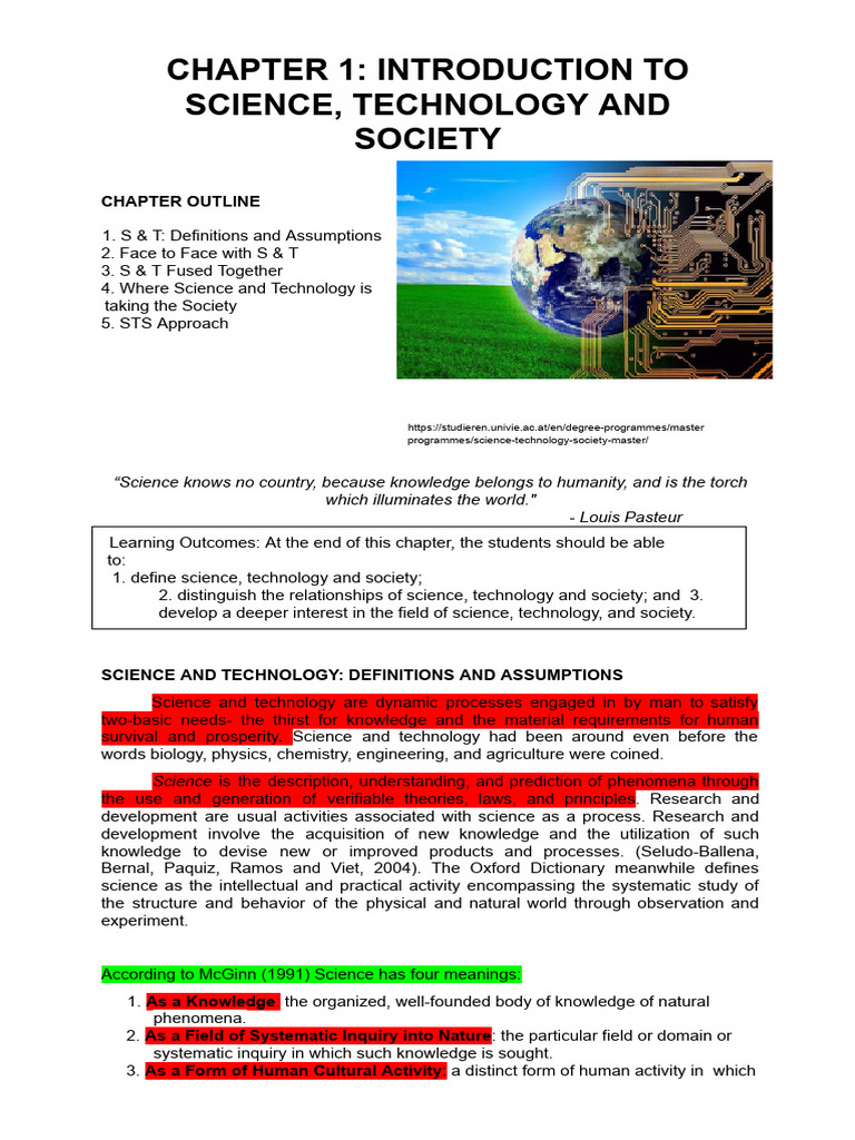 STS Chapter 1 | PDF | Science | Experiment