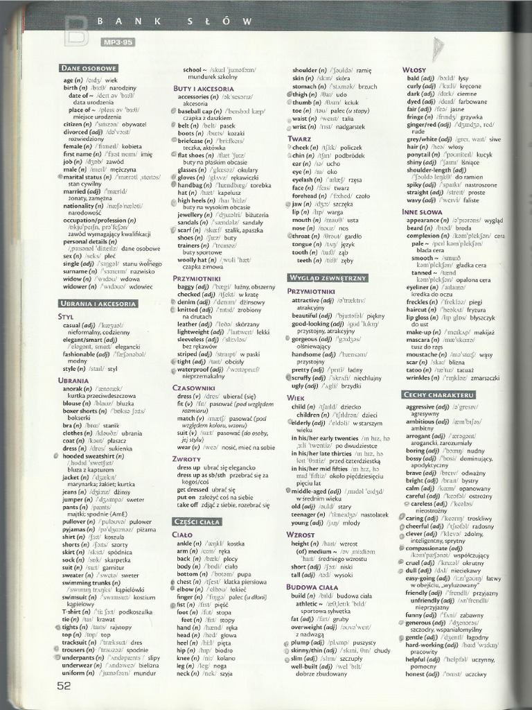 Słówka Repetytorium Angielski | PDF