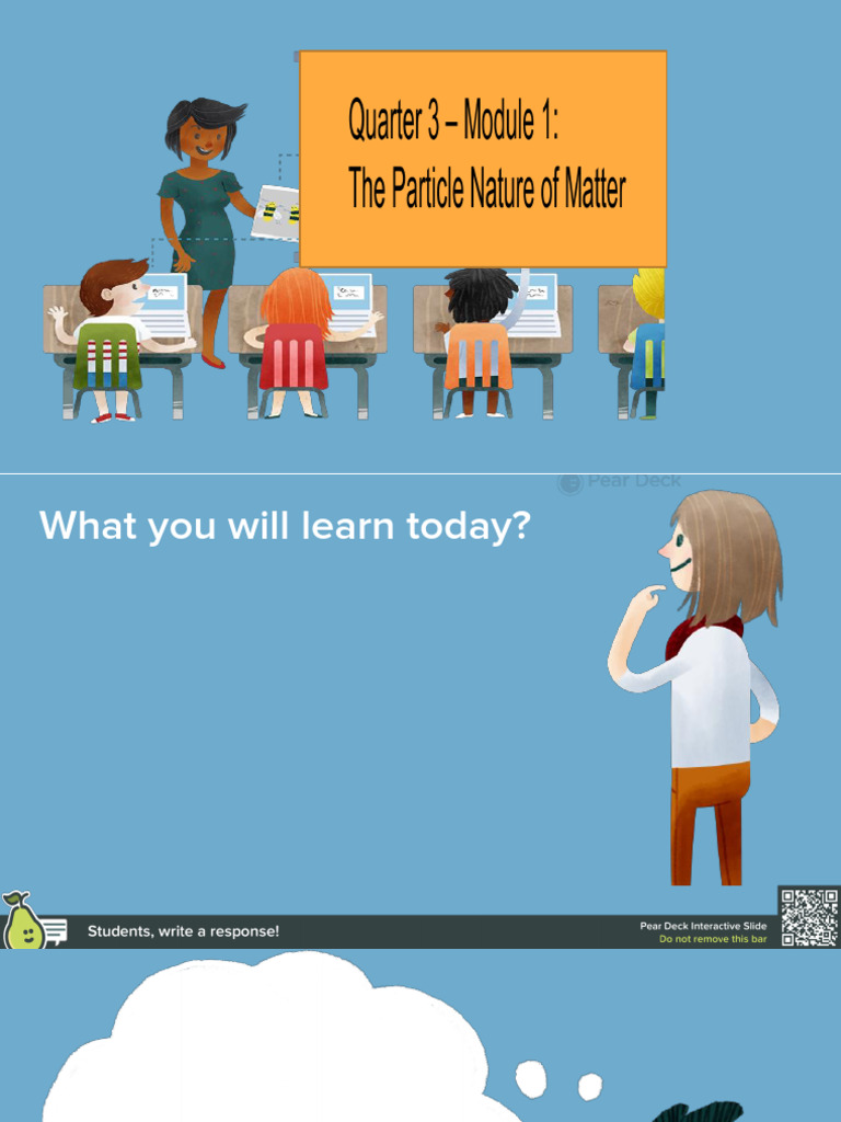 Q3 Module 1 Particle Nature of Matter | PDF | Matter | Gases