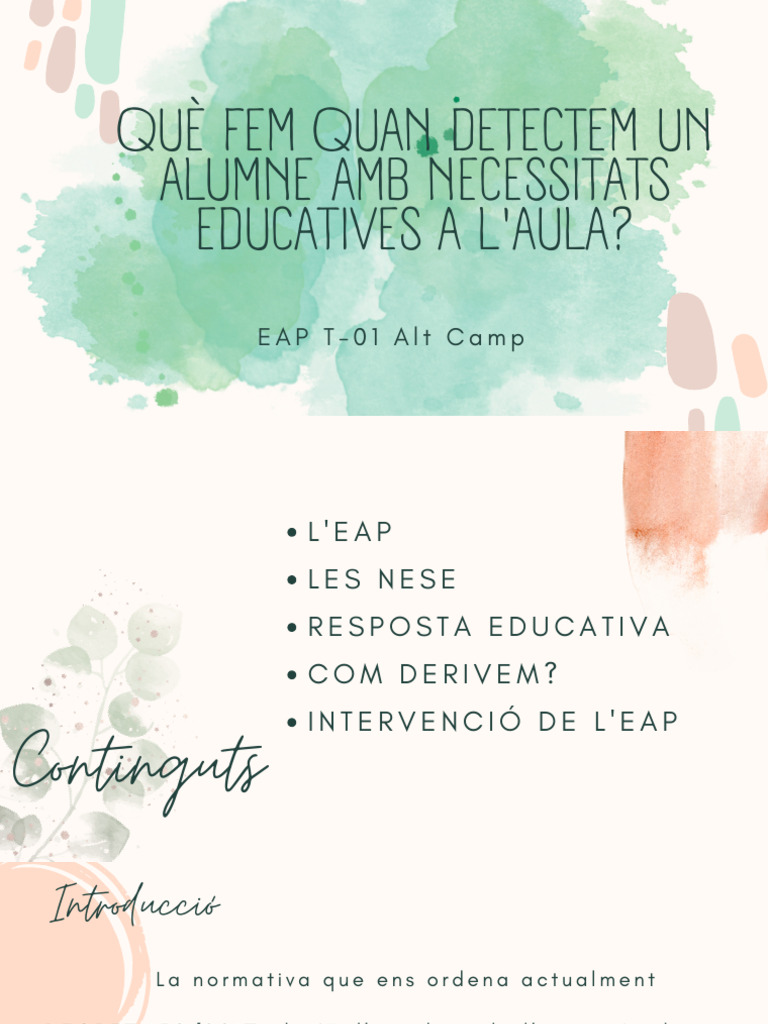 Presentació Eap - Eap T-01-1 | PDF