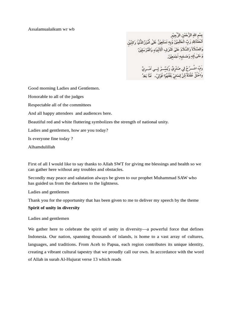 Teks Pidato Porseni 2024 | PDF