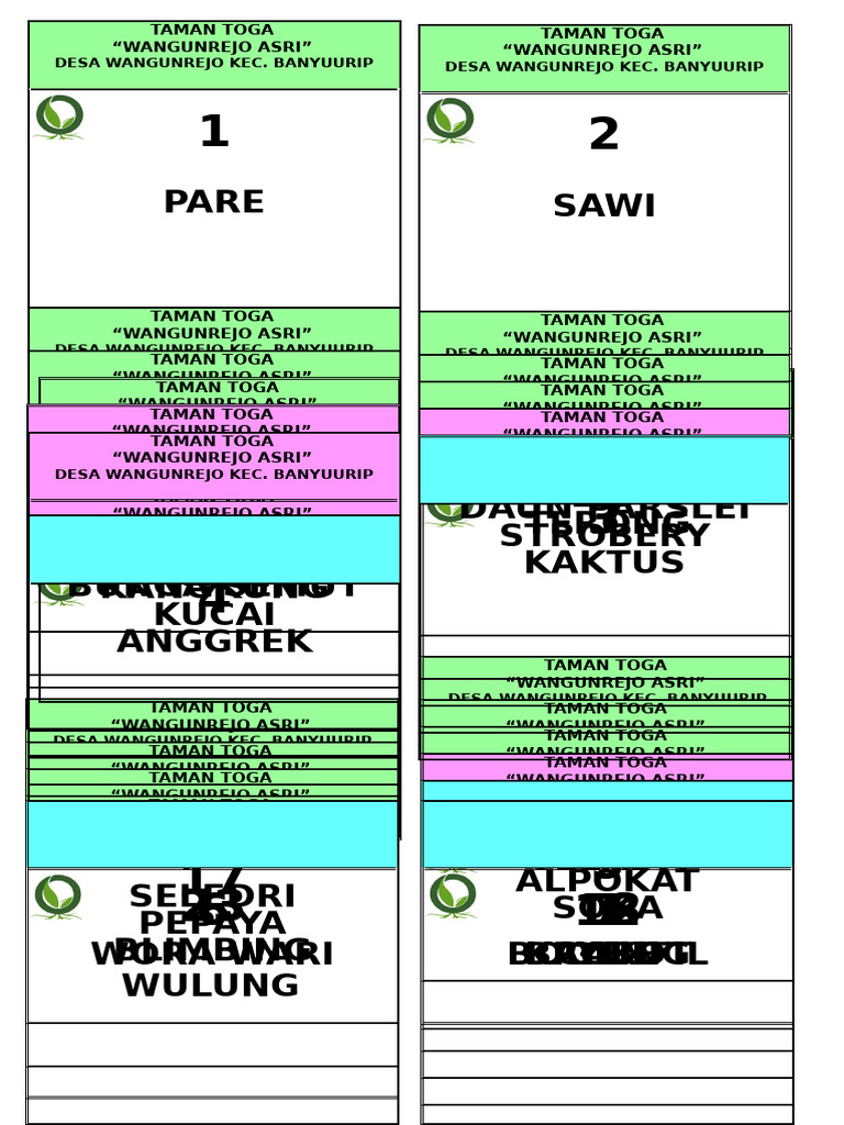 TAMAN TOGA - Copy (2) | PDF