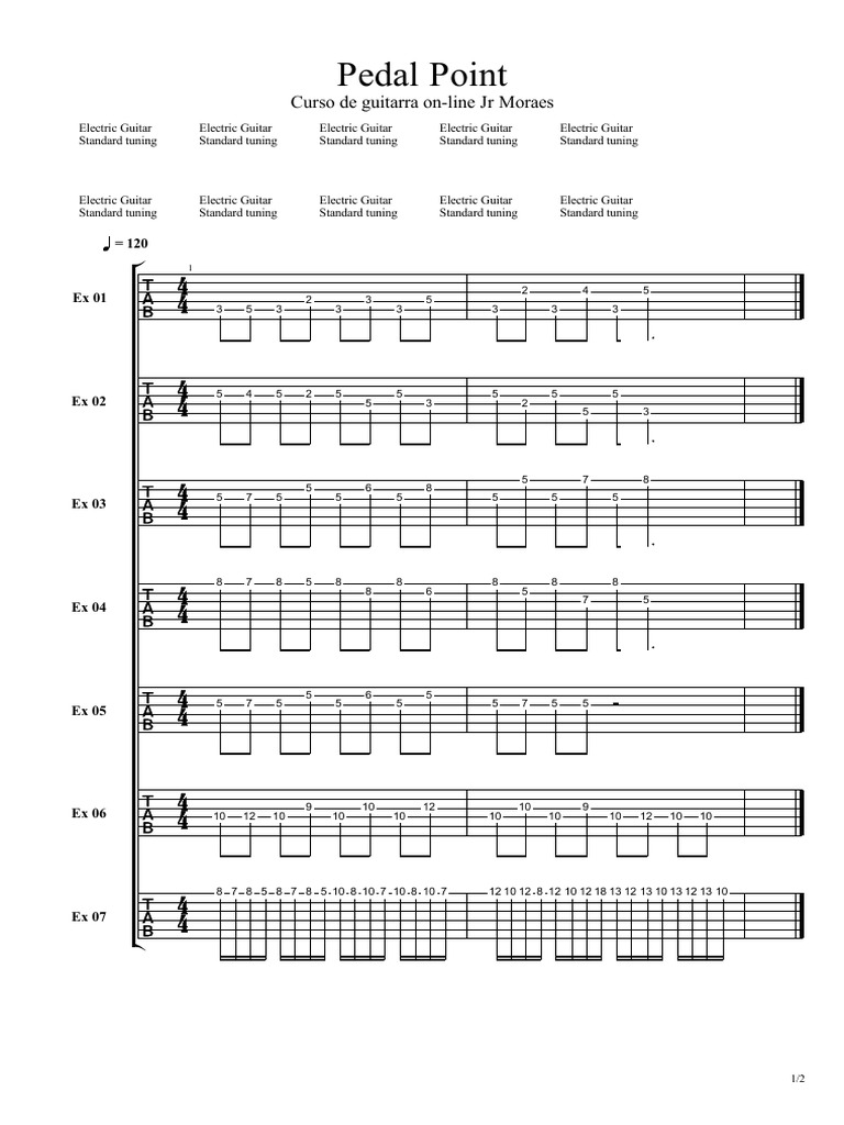 Pedal Point | PDF | Guitars | Musical Compositions