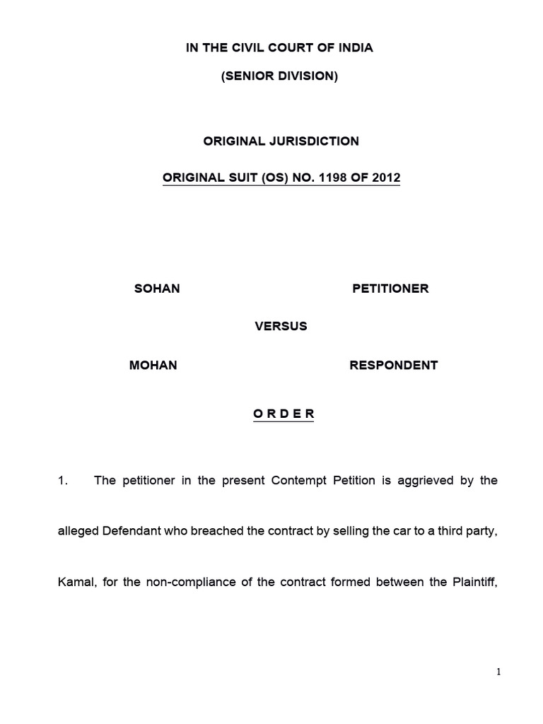 judgement | PDF | Damages | Common Law