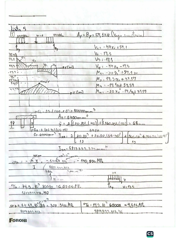 Lista 5 MecSol 1 Gabriel Maximiliano Chvez | PDF