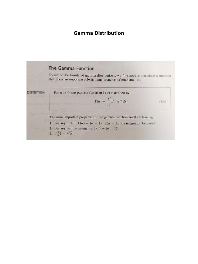 Gamma Distribution ERP | PDF