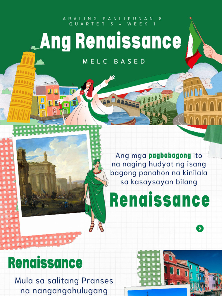 AP8 Q3 Week 1 - Ang Renaissance | PDF