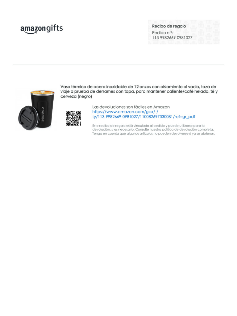 Amazon Gift Receipt | PDF