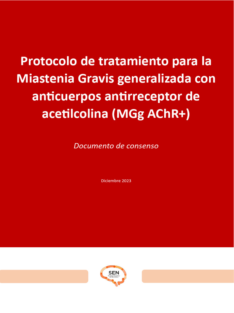Protocolo de Tratamiento Miastenia Gravis 2024b | PDF | Unión neuromuscular | Neurología