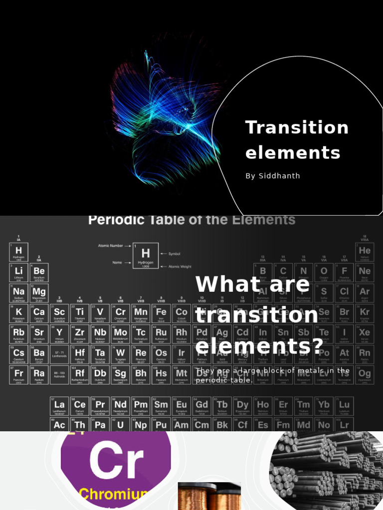 Properties and Uses of Transition Elements | PDF | Transition Metals ...