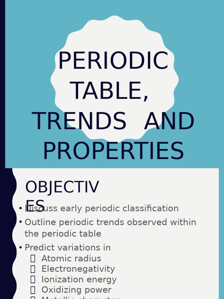 Periodic Table and Trends | PDF | Periodic Table | Ion