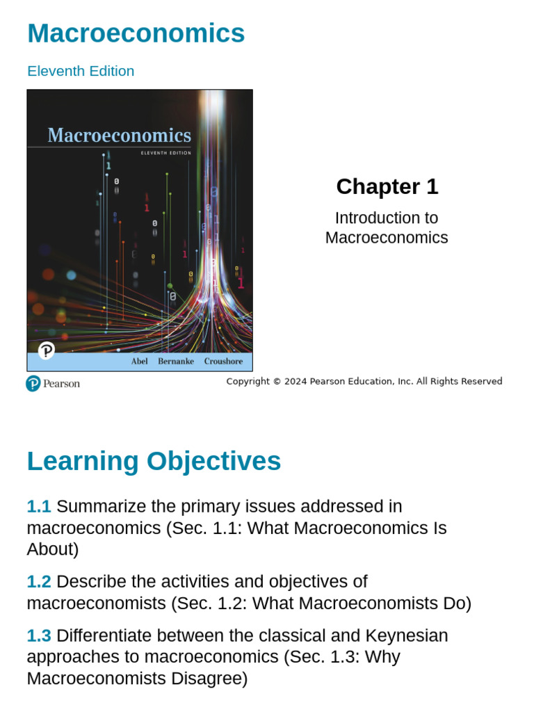 Abel11e ch01 PPTaccessible | PDF | Macroeconomics | Keynesian Economics