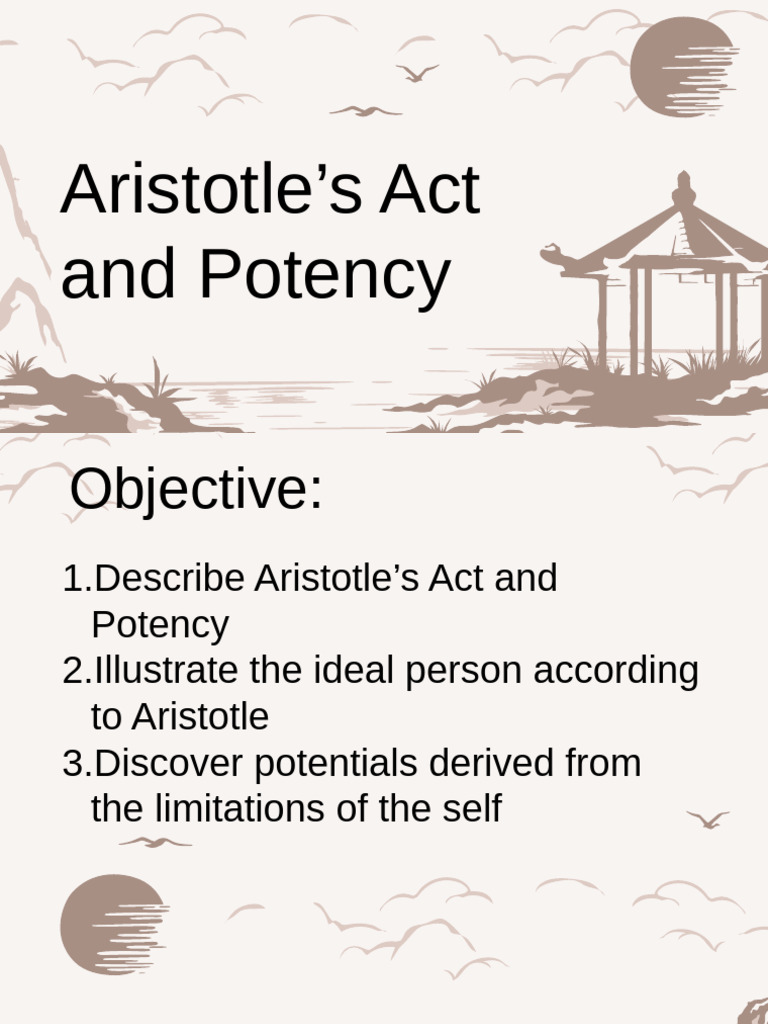 Aristotle's Act and Potency | PDF