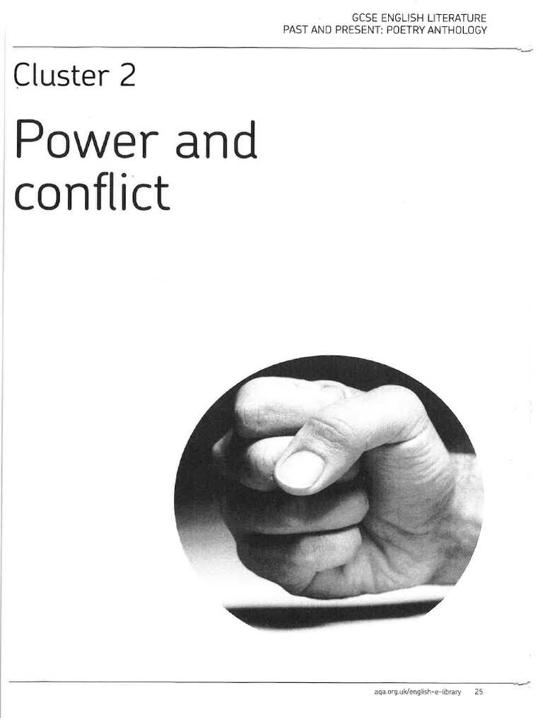 Power Conflict Poetry Cluster | PDF