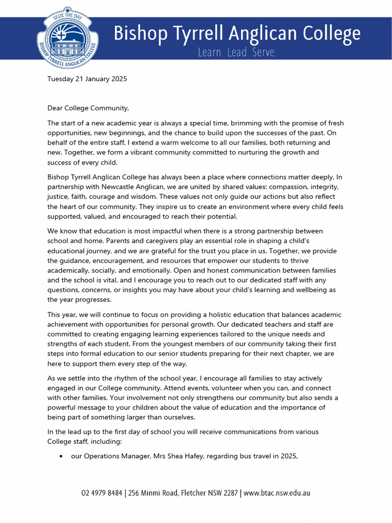 Commencement 2025 - Letter For College Community | PDF | Social Psychology