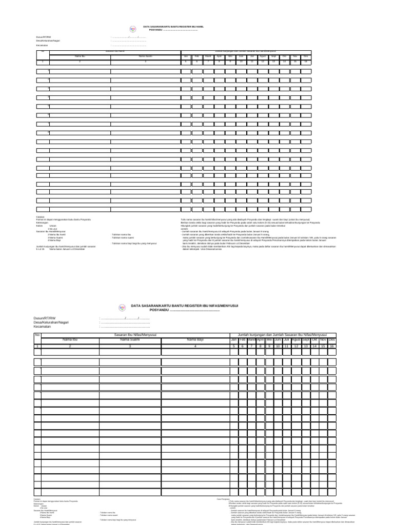 Format Data Sasaran Dan Rekapan Okt 2024 | PDF