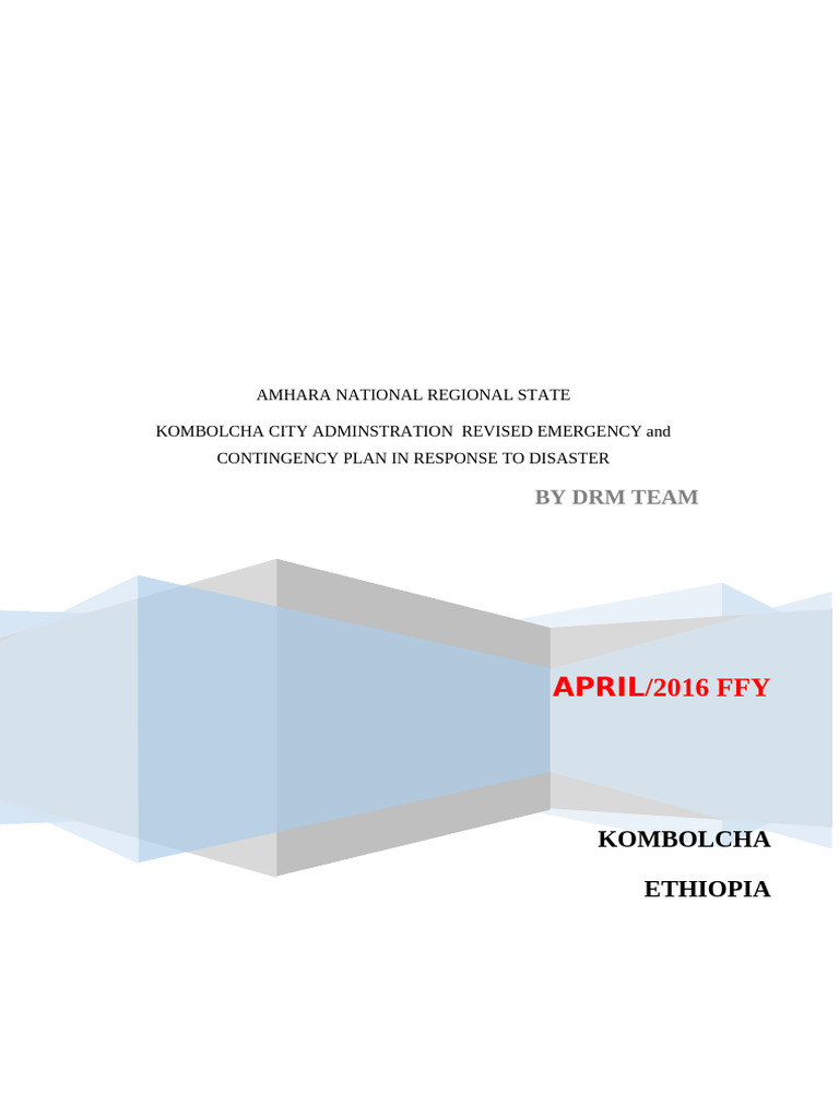 Kocha 2023-24 Revised DRM Plan | PDF | Groundwater | Aquifer