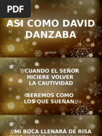 Así como David danzaba: Letra y Alabanza | PDF