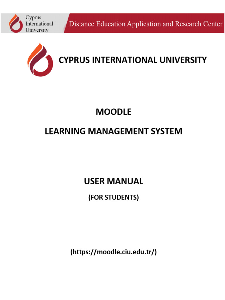 CIU Moodle User Manual for Students | PDF | Internet Forum | Conversation