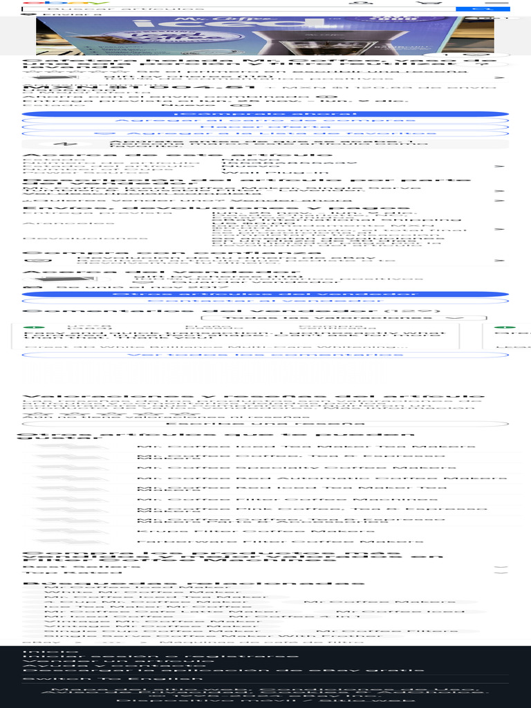 Mr. Coffee Iced Coffee Maker, Single Serve Tumbler, & Reusable Filter - Lavender EBay | PDF ...