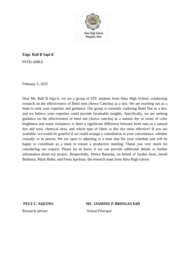 DOST LETTER | PDF