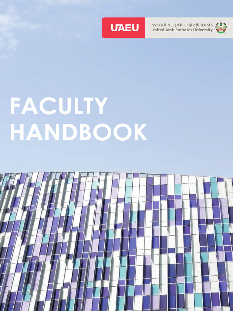 UAEU Faculty Handbook 2022-2023 | PDF | Doctor Of Philosophy | Academic ...