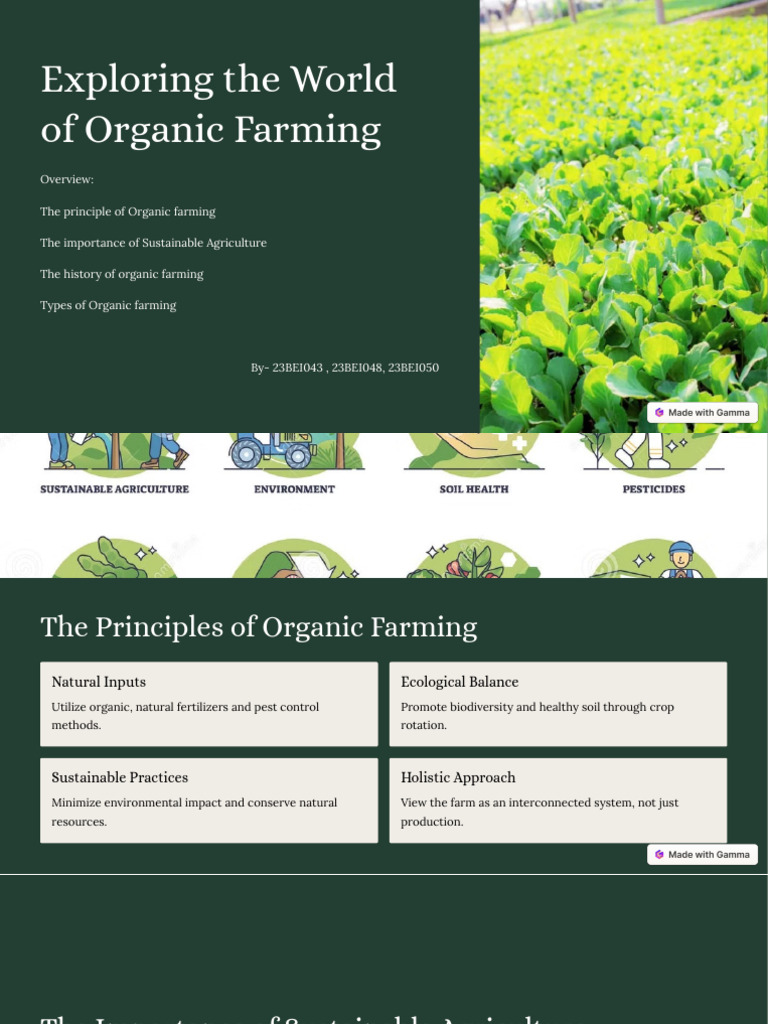 Organic Farming: Principles & Practices | PDF