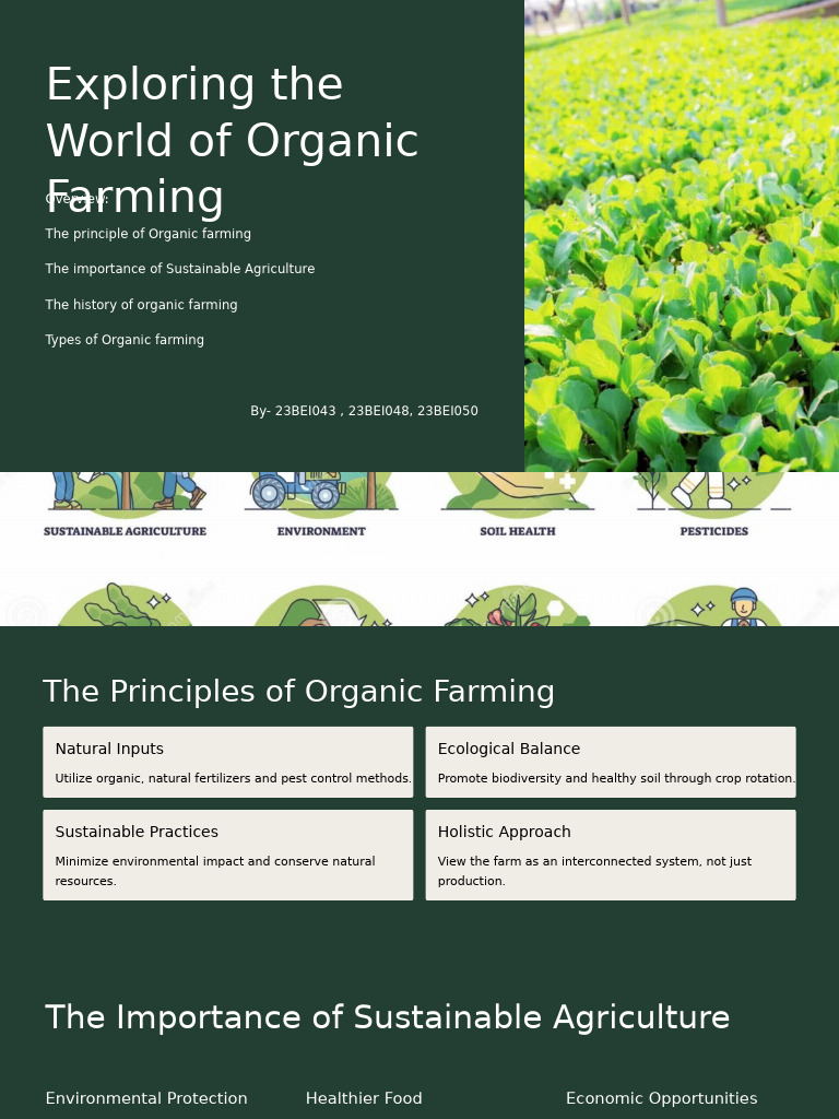 Exploring The World of Organic Farming | PDF