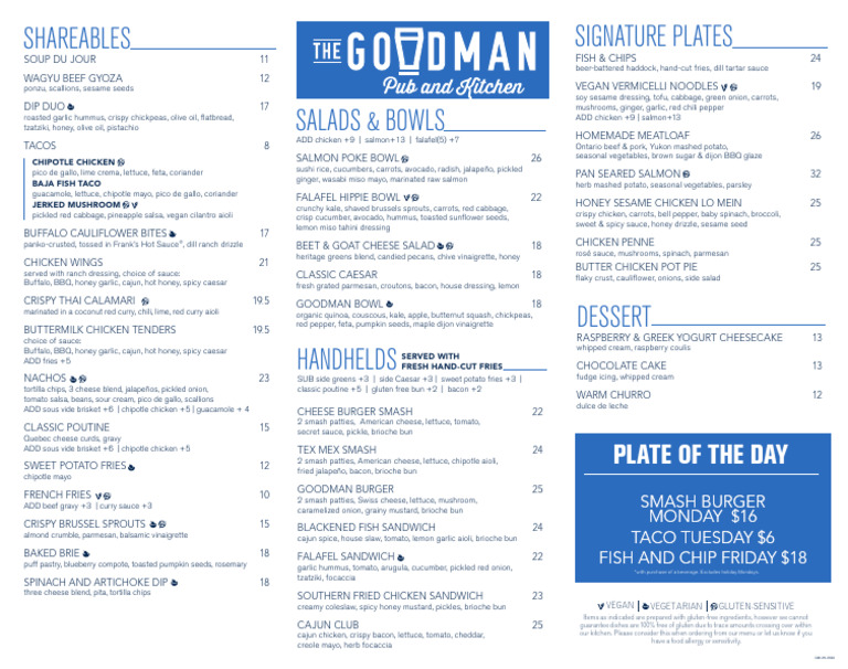 GM CORE 14x11 MENU 0919 2024WEB | PDF | Sauce | French Fries