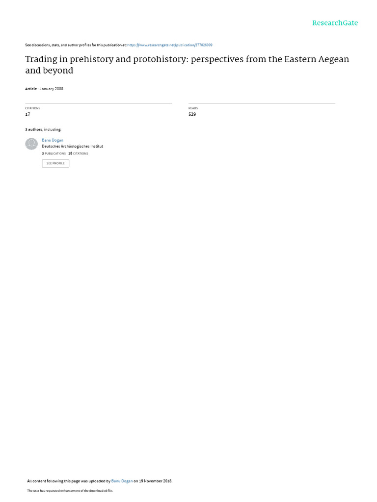 Trading_in_prehistory_and_protohistory_perspective | PDF | Pottery | Crete