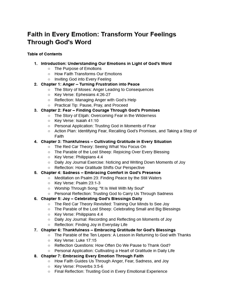E-Book 2 - Faith in Every Emotion - Transform Your Feelings Through God ...