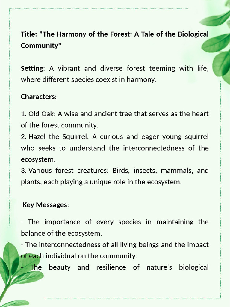 The Harmony of The Forest | PDF | Forests | Canopy (Biology)