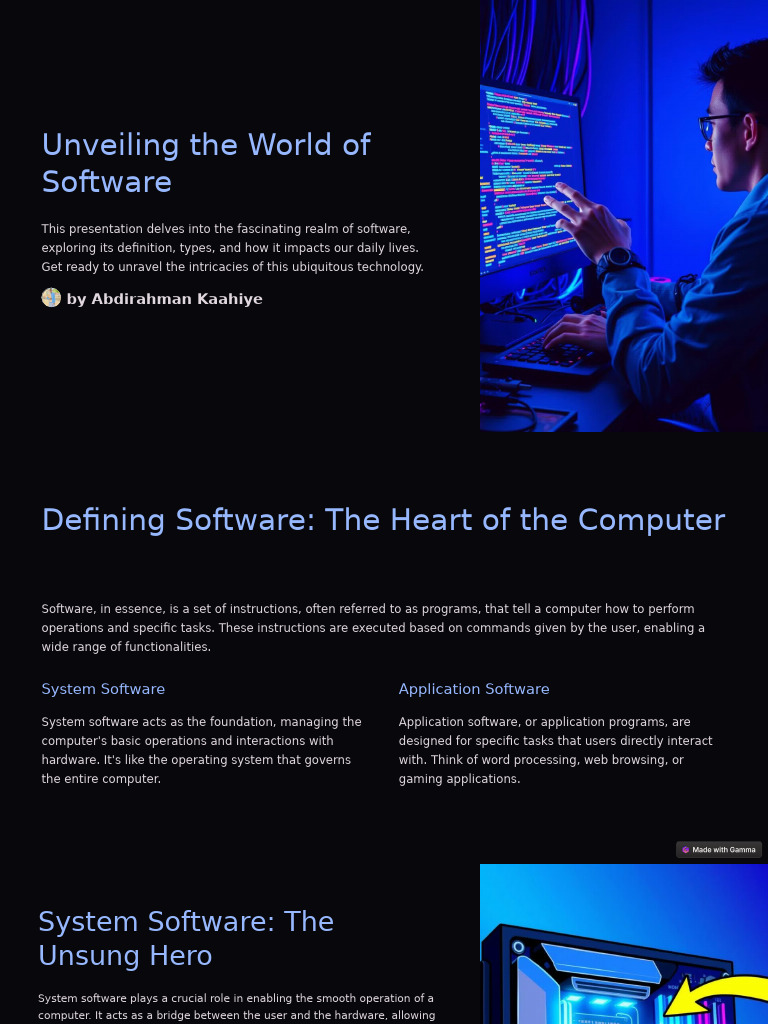 Unveiling The World of Software | PDF | Software | Source Code