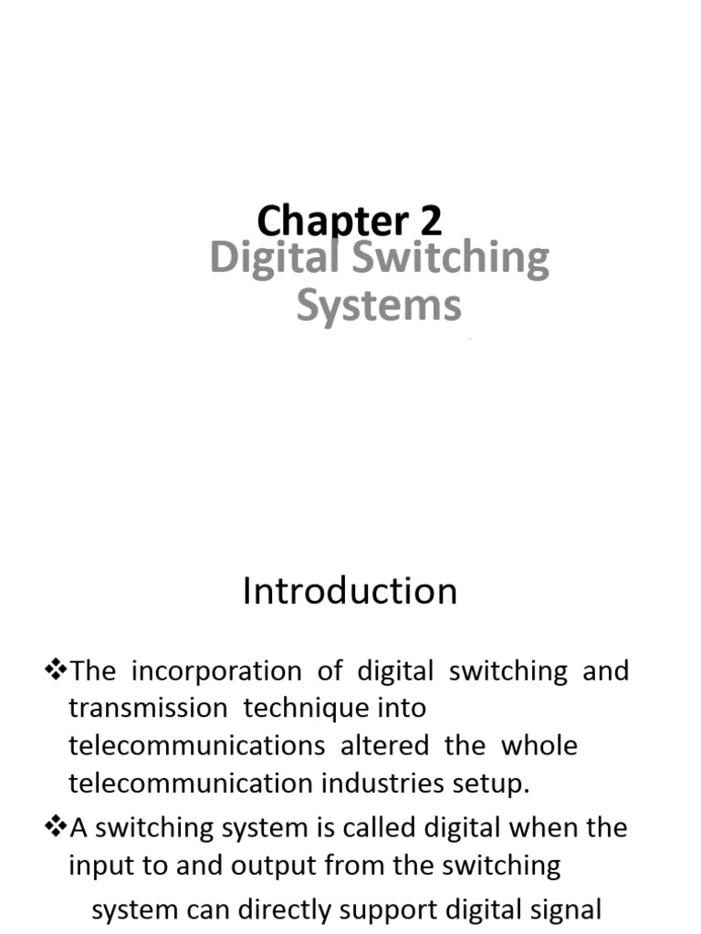 Digital Switching (Ch2) .PDF Edited | PDF